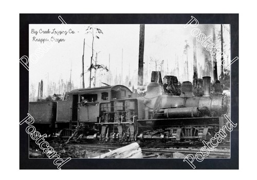 Historic Big Creek Logging Co. - Knappa, Oregon Train Postcard 2 | eBay
