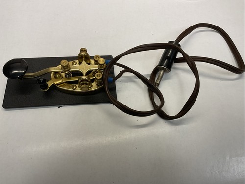 Vintage Wm. M. Nye Company Morse Code Telegraph Key – Brass Straight ...