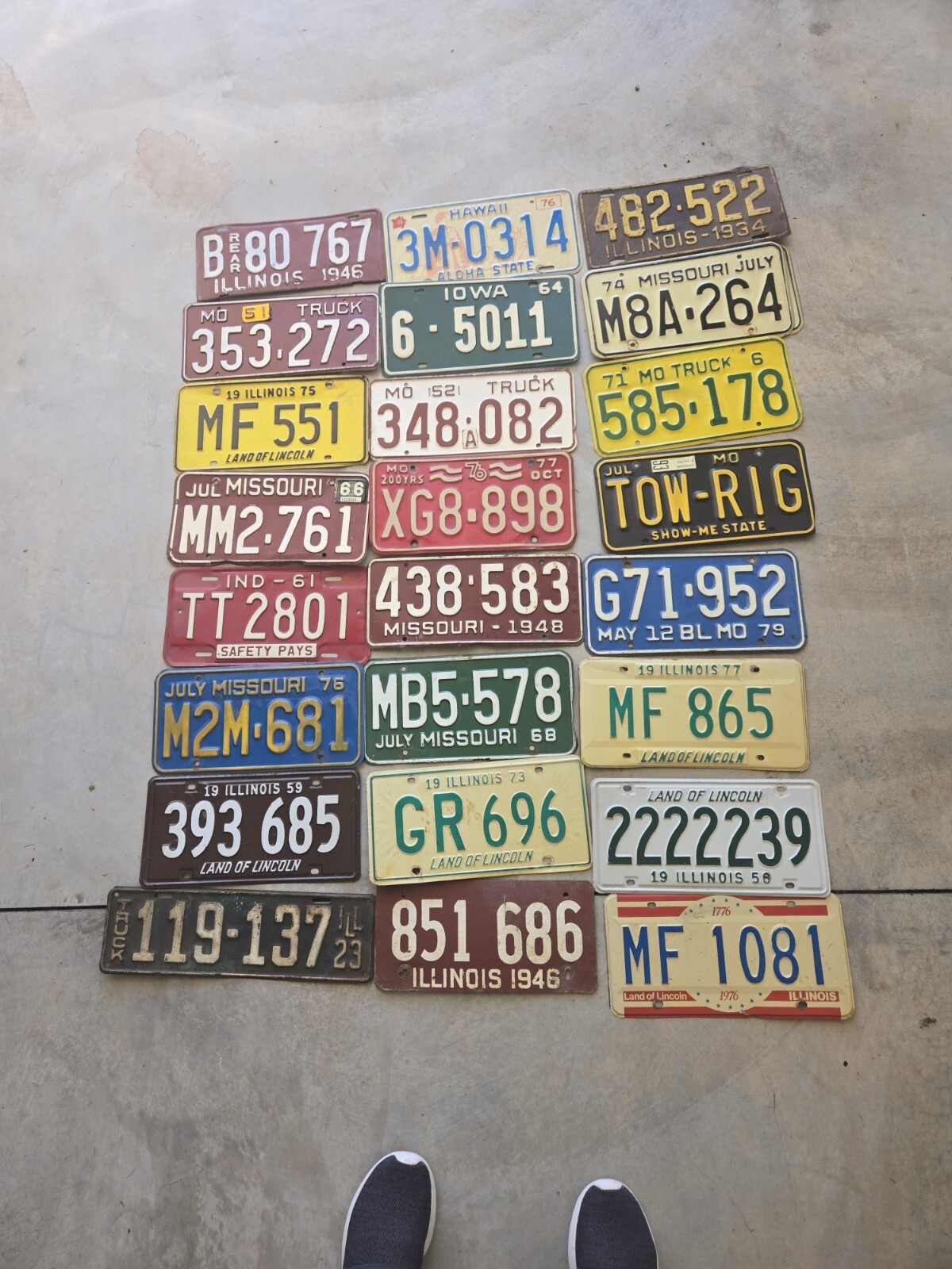 Lot of 24 old LICENSE PLATES | eBay