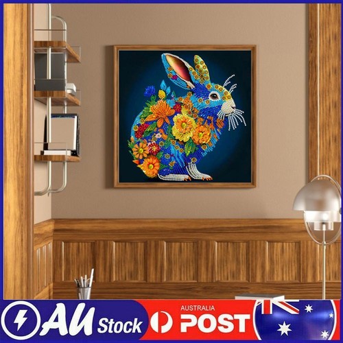 5D DIY Partial Special Shaped Drill Diamond Painting Rabbit Home Decor ...