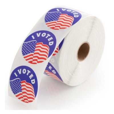 I Voted Stickers - 1000 Labels Per Roll | eBay
