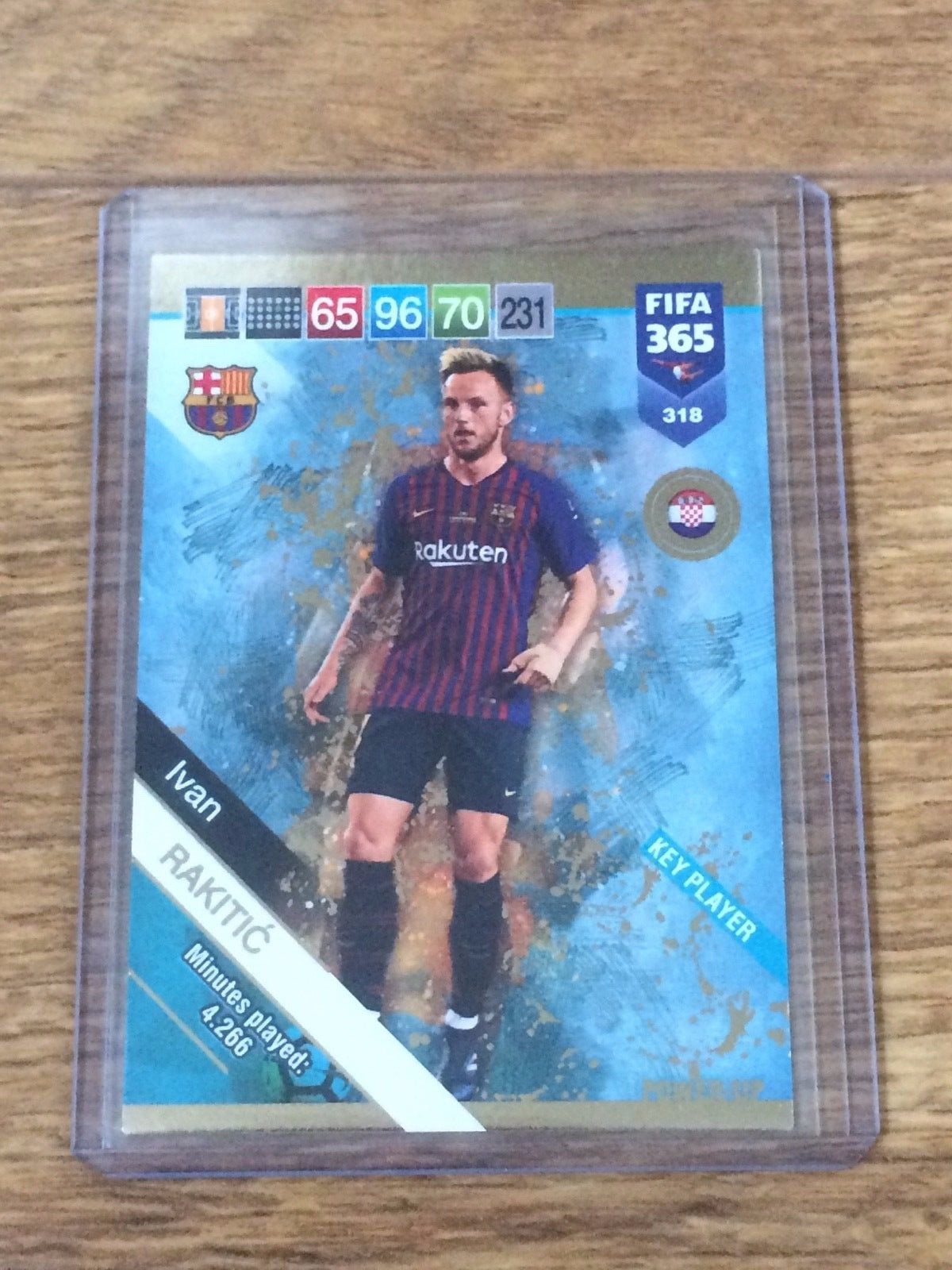 IVAN RAKITIC 2019 PANINI ADRENALYN XL FIFA 365 KEY PLAYER POWER-UP W ...