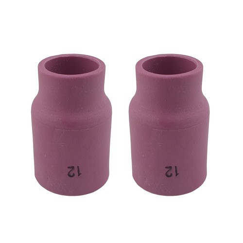 2 x TIG Ceramic Cup / Nozzle #12 GAS LENS LARGE DIAMETER 53N87 -WP-17 ...