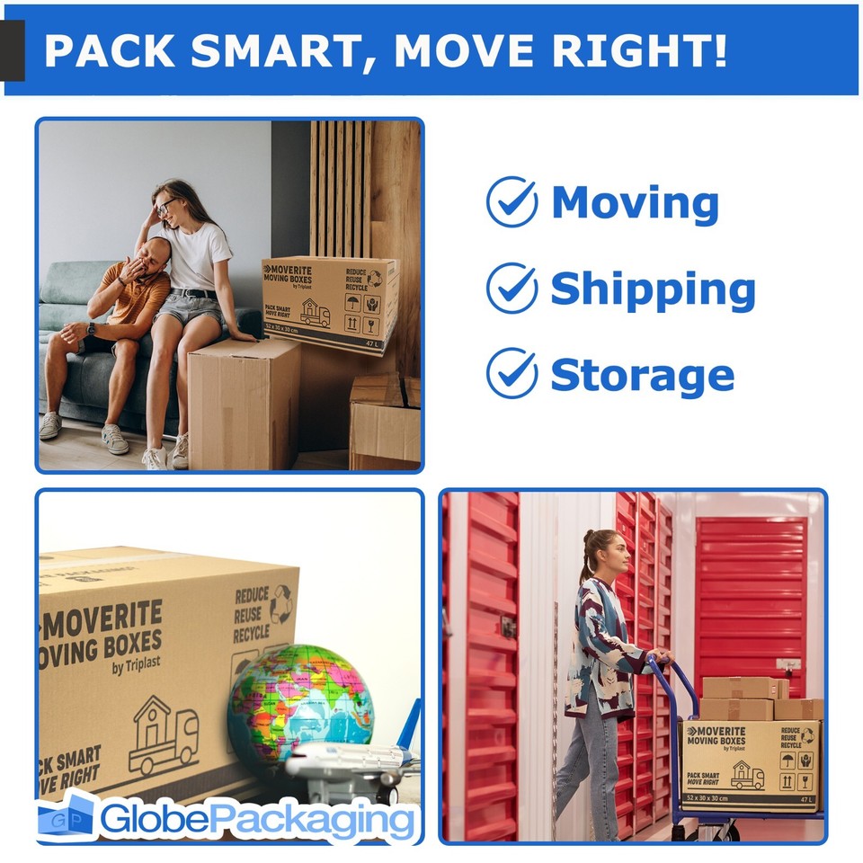 20 x NEW X-LARGE MOVING HOUSE BOXES - Sturdy Cardboard Removal Packing ...