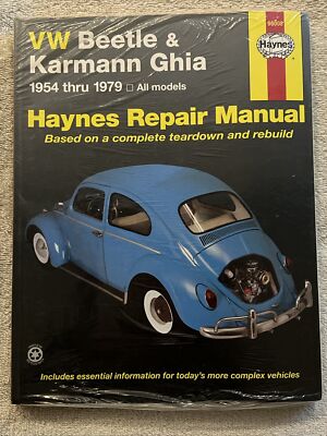 Repair Manual Haynes 96008 for Volkswagen Beetle and Karmann Ghia 1954 ...