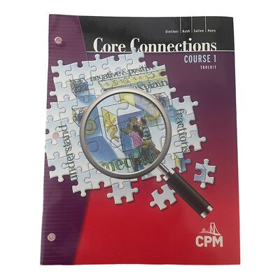 CPM Core Connections Course 1 6th Grade Student Toolkit | eBay