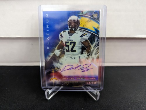 2015 Topps Platinum Denzel Perryman Autograph 130/150 Blue Rookie ...