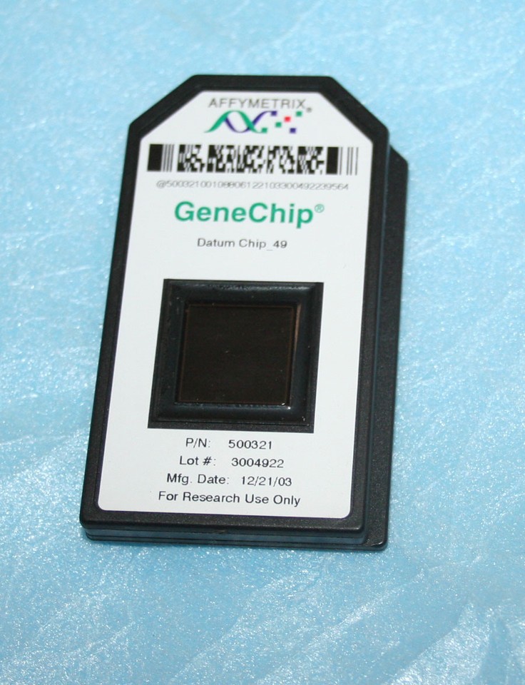 AFFYMETRIX GeneChip Datum Chip_49,P/N 500321 Cartridge for Station 450/ ...