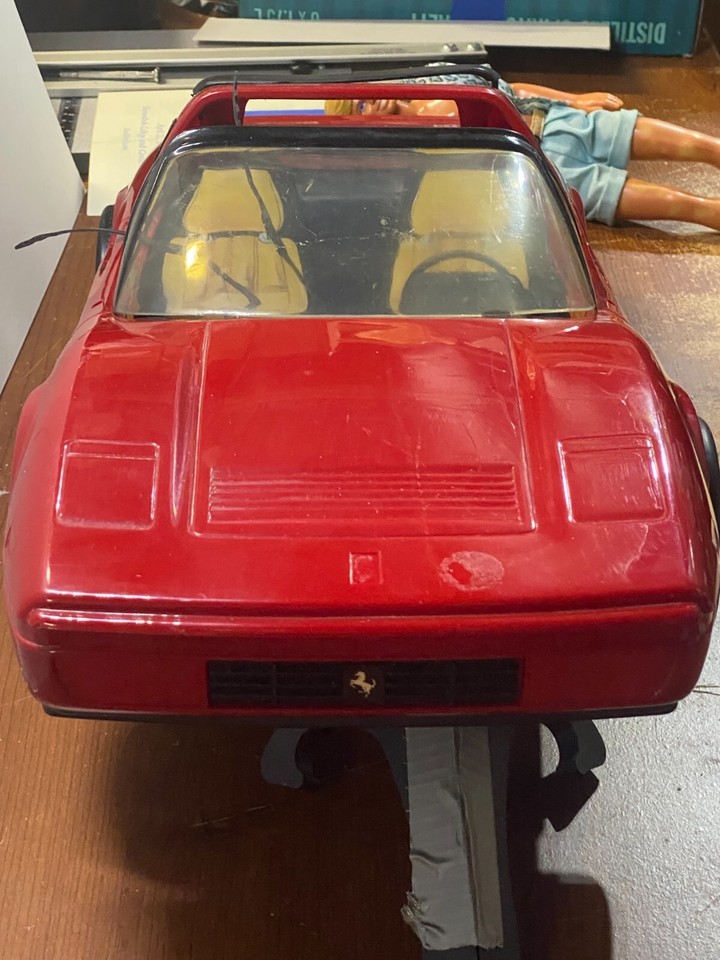 Barbie/Ken 1986 Mattel Red Ferrari - good condition. Comes with 1983 ...