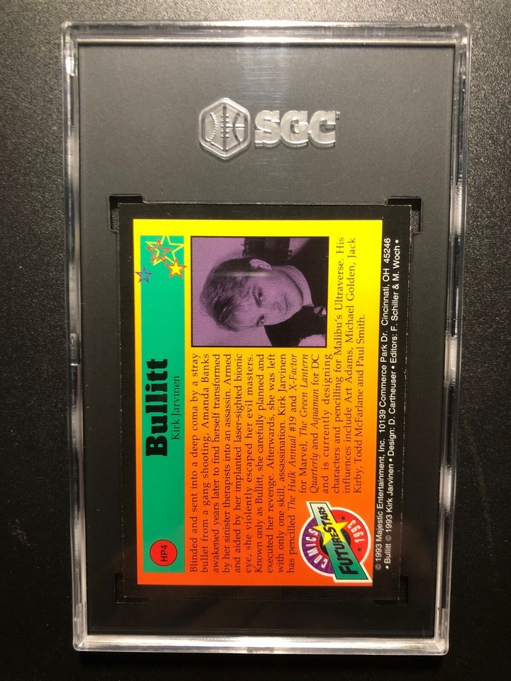 1993 Majestic Comic Future Stars Bullitt Hot Picks Foil HP4 SGC 9 MT | eBay
