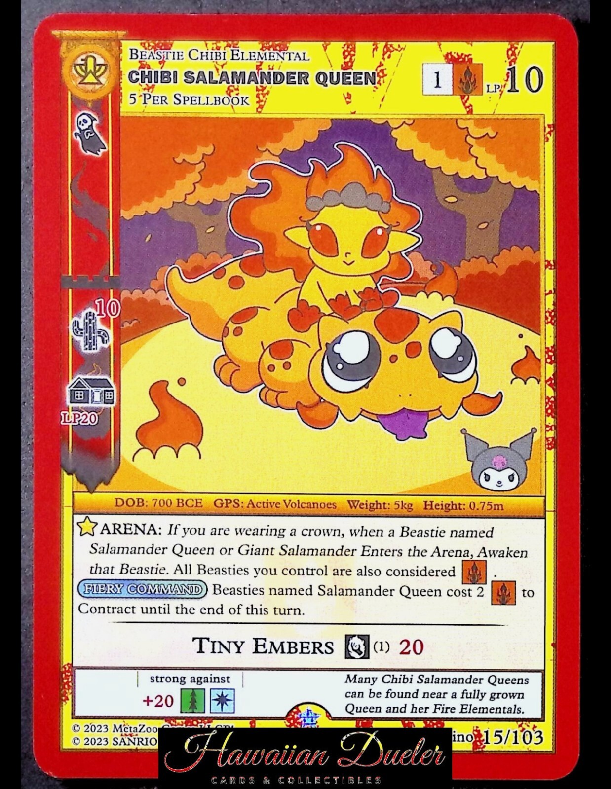 MetaZoo - Kuromi's Cryptid Carnival - Chibi Salamander Queen - Non Holo ...