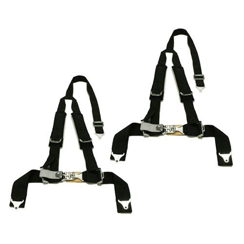2 Sand Car Rail Tiger 4 Point Y Harness Seat Belts Sewn In 2"x3" w ...