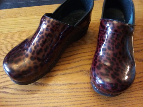 Dansko Womens Clogs Size 41/10 Cheetah Leopard Professional Cute ...