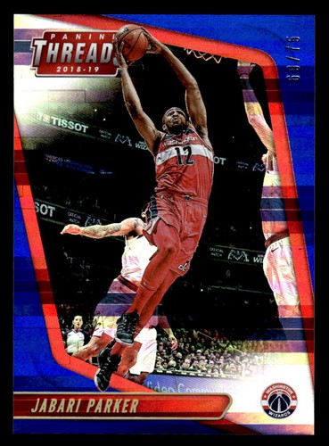 2018-19 Panini Threads Premium Blue #11 Jabari Parker #d /75 Wizards | eBay