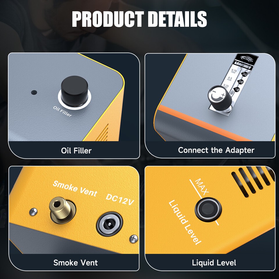 FOXWELL SD101 Pro EVAP Smoke Machine Diagnostic Vacuum Leak Detection ...