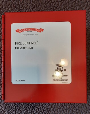 Fire Sentinel Overhead Door Fail-Safe Unit Model FSXP Releasing Device ...