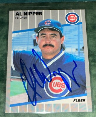 AL NIPPER SIGNED CARD 1989 FLEER BASEBALL CARD AUTOGRAPHED | eBay