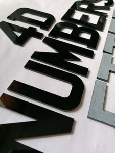 4D Laser Cut Acrylic Letters and Numbers 3mm Black | eBay