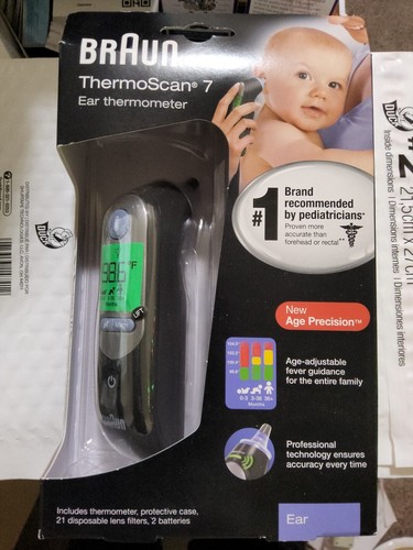 Braun IRT6520 Battery Powered Infrared Digital In Ear Thermoscan 7 Led ...