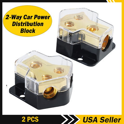Car Audio Splitter Amp Power 0/2/4 Gauge In 4/6/8 Gauge Out ...