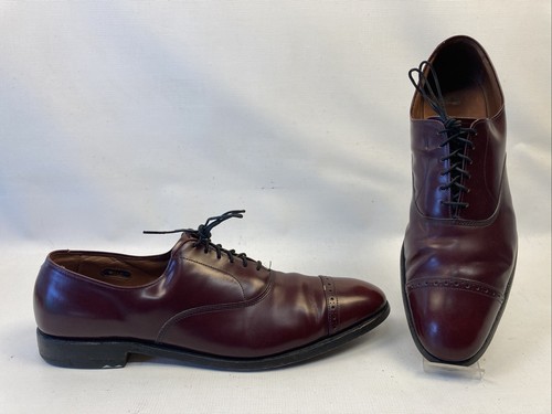 Allen Edmonds Fifth Avenue Oxford Cap Toe Dress Shoes Burgundy Sz 13 AA ...