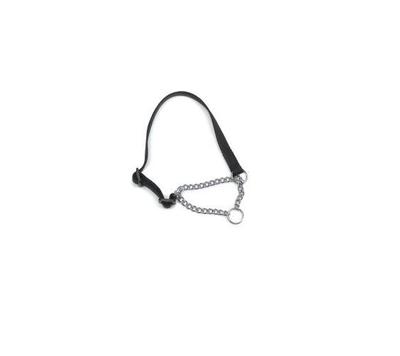Dog Nylon Choke Chain Black 18" Half Choke Chain Soft And Strong ANCOL ...