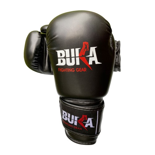 BUKA Leather Boxing Gloves Muay Thai Training Punching Bag Sparring ...
