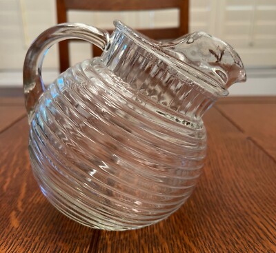 Anchor Hocking - Manhattan Tilt Crystal Juice Pitcher - 24 oz. (1938 ...