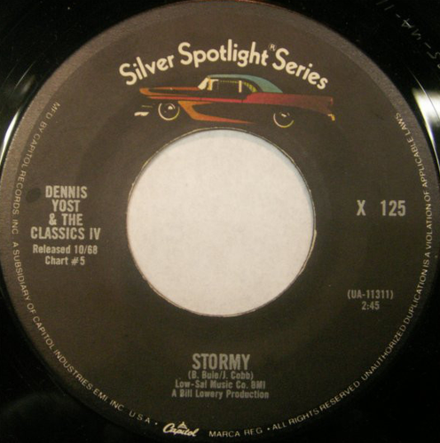 Dennis Yost & The Classics IV ‎– Stormy 45 RPM RECORD ROCK | eBay