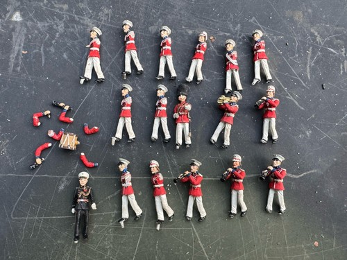 Lot 36 HO Scale model Cast Metal Model Train Marching Band Circus ...