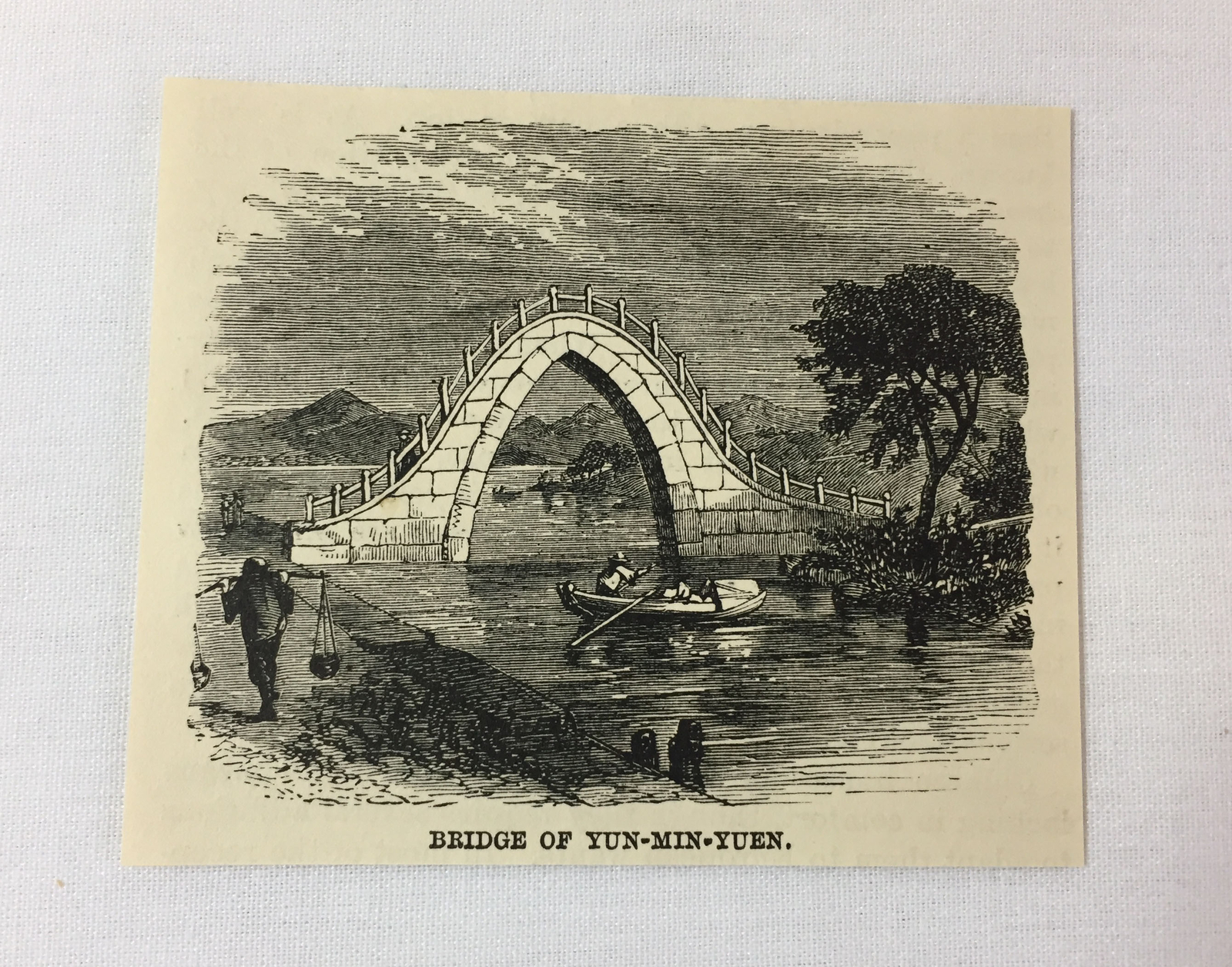 small 1885 magazine engraving ~ BRIDGE OF YUN-MIN-YUEN China | eBay