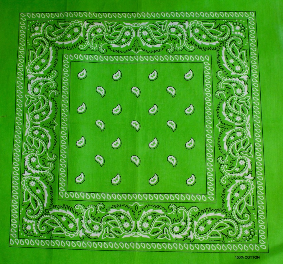 Bandana 100% Cotton Paisley Print Bandanna Scarf Handkerchief | eBay