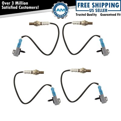 Upstream & Downstream O2 02 Oxygen Sensor Kit Set of 4 for GM 5.3 Truck ...