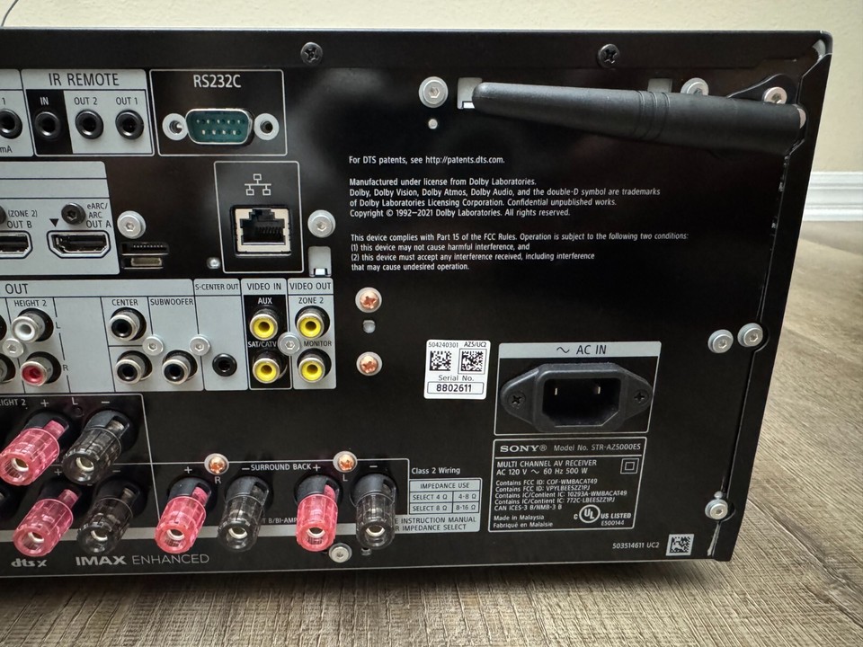 Sony ES STR-AZ5000ES 11.2-Channel Home Theater Receiver Dolby Atmos ...