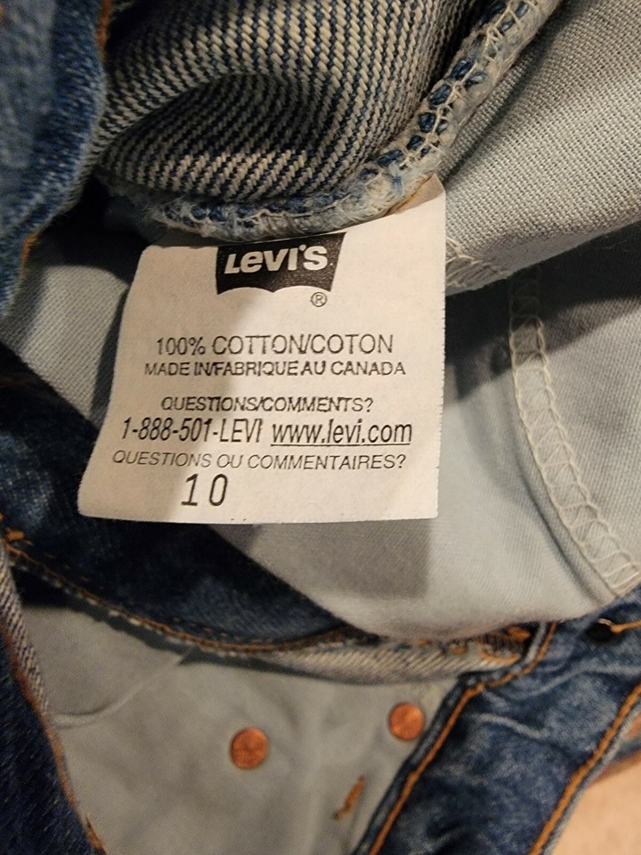 Levi's 535 Red Tab Euro Fit Size 10 Boys Griffe Rouge Loose Fit New ...