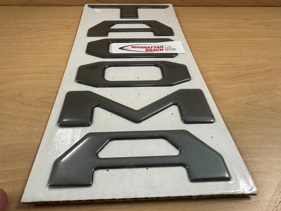 2024-2025 TACOMA GUNMETAL TAILGATE LETTER INSERTS PT948-35241-11 ...