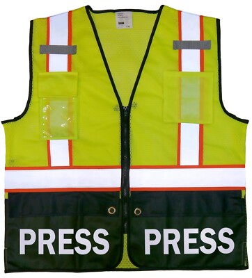 PRESS survivor safety vest, News Reporter vest, Journalist vest, Media ...