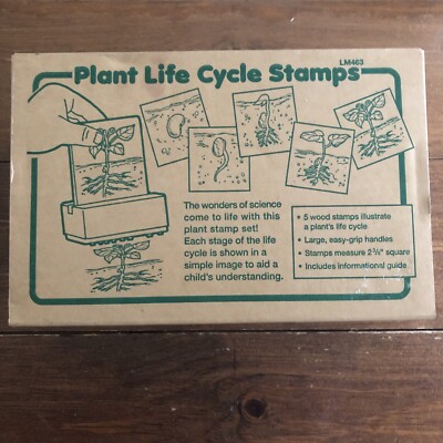 Lakeshore Plant Life Cycle Stamps Nature Science Homeschool Preschool ...