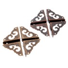 4X Decorative Metal Box Corner Protector Guard Jewelry Chest Wooden Box ...