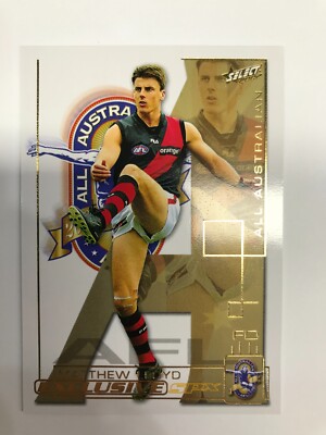 2002 SELECT AFL SPX CARD ALL AUSTRALIAN TEAM CARD AA14 MATTHEW LLOYD ...