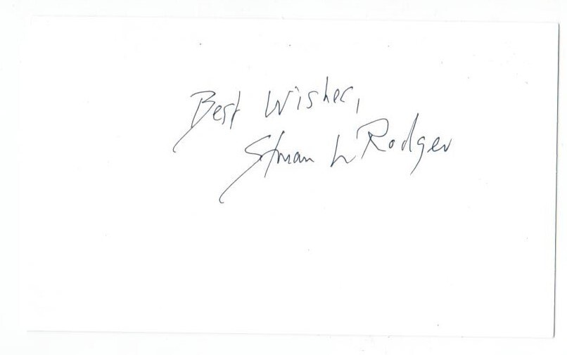 Struan Rodger Signed 5x3 Autographed Index Card IDC Actor #01 | eBay