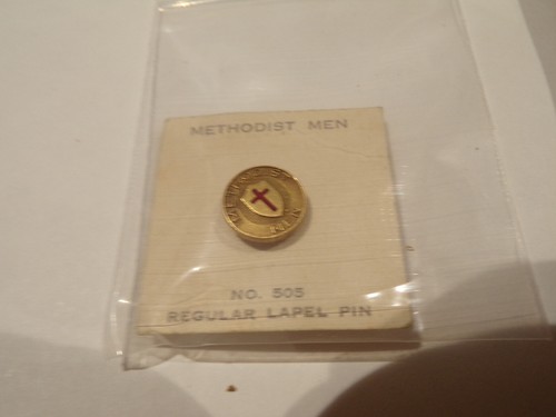 Methodist Men No 505 Regular with RED Cross Pin, Lapel Pin, Pinback | eBay