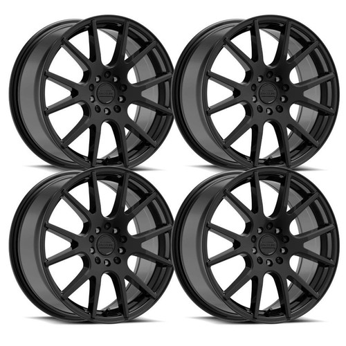 (Set-4) Raceline Intake Black 14X5.5 4X100/4X114.3 +35mm wheels rims 14 ...