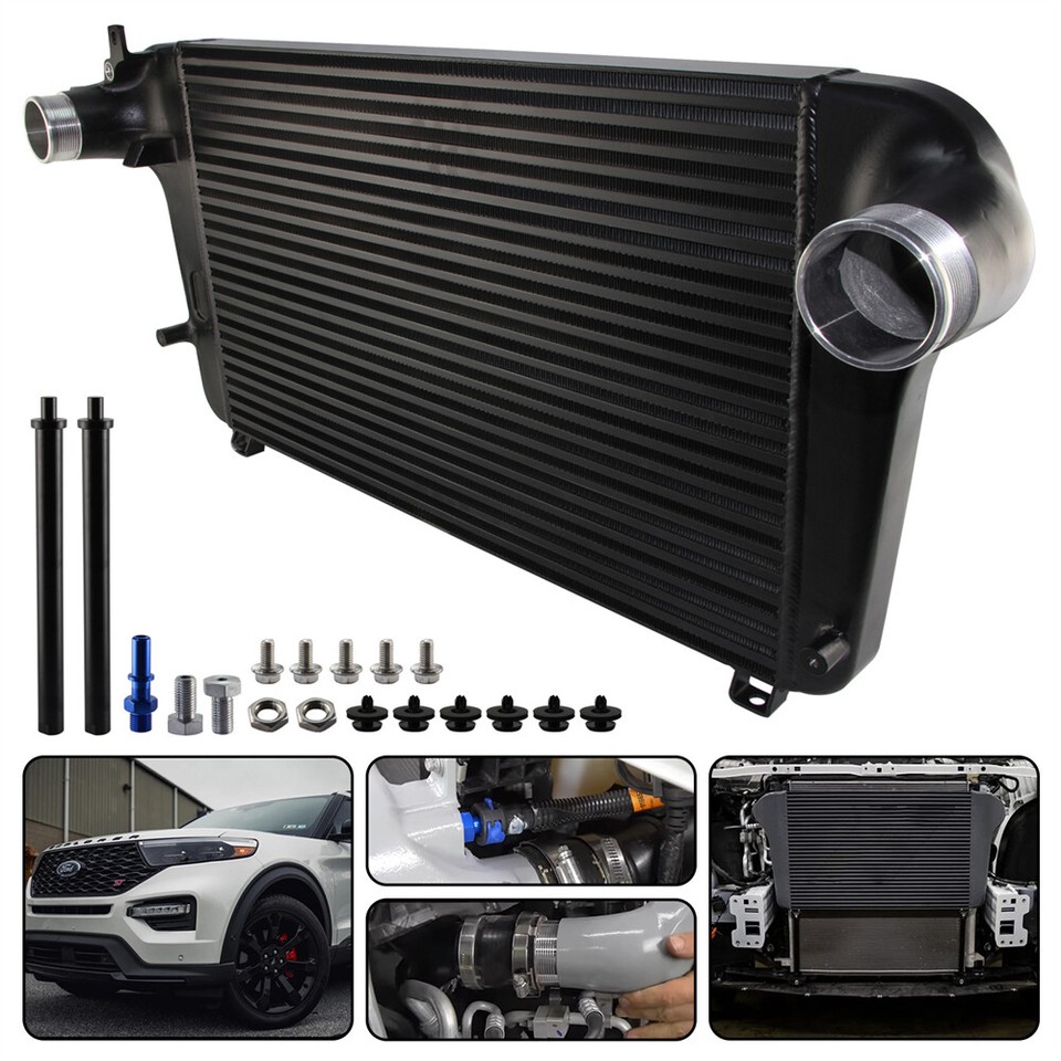 Black Performance Uprated Front Mount Intercooler For 2020-2023 Ford ...