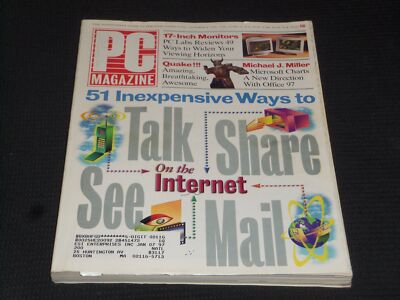 1996 OCTOBER 8 PC MAGAZINE MAGAZINE - COLLABORATE ON THE WEB COVER - O ...
