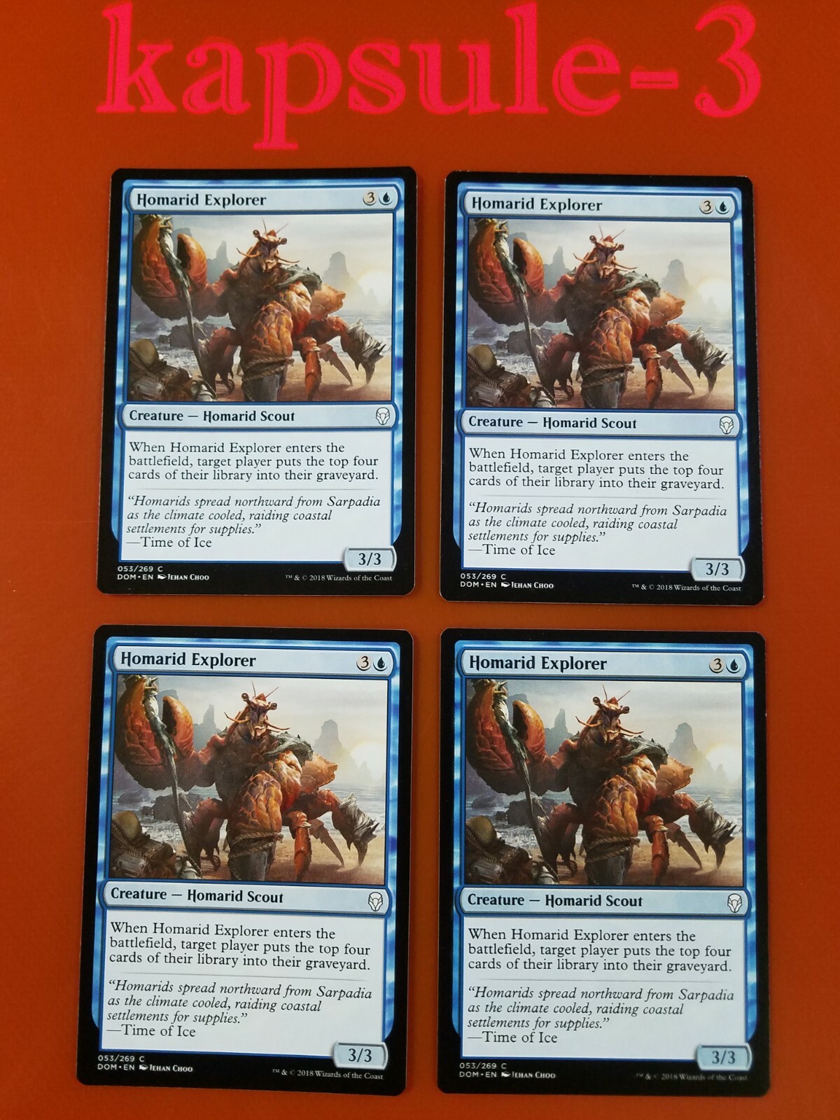 4x Homarid Explorer (LP-NM) | Dominaria | MTG Magic Cards | eBay