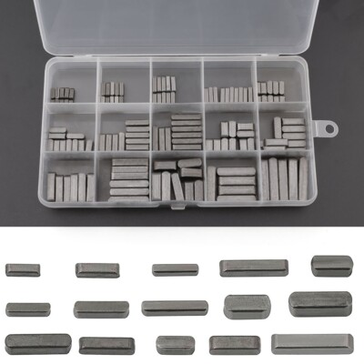 140PCS Professional Parallel Drive Shaft Key Round Ended Feather Key ...