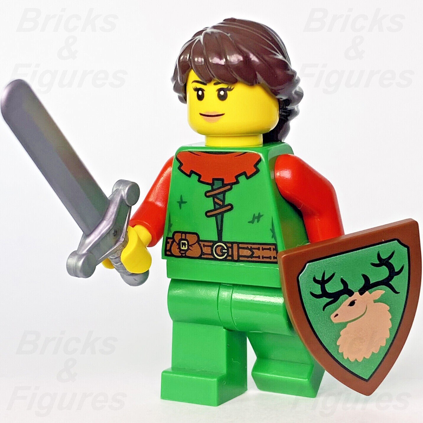 LEGO® Forestwoman Castle Forestmen Minifigure with Sword & Shield 40567 ...