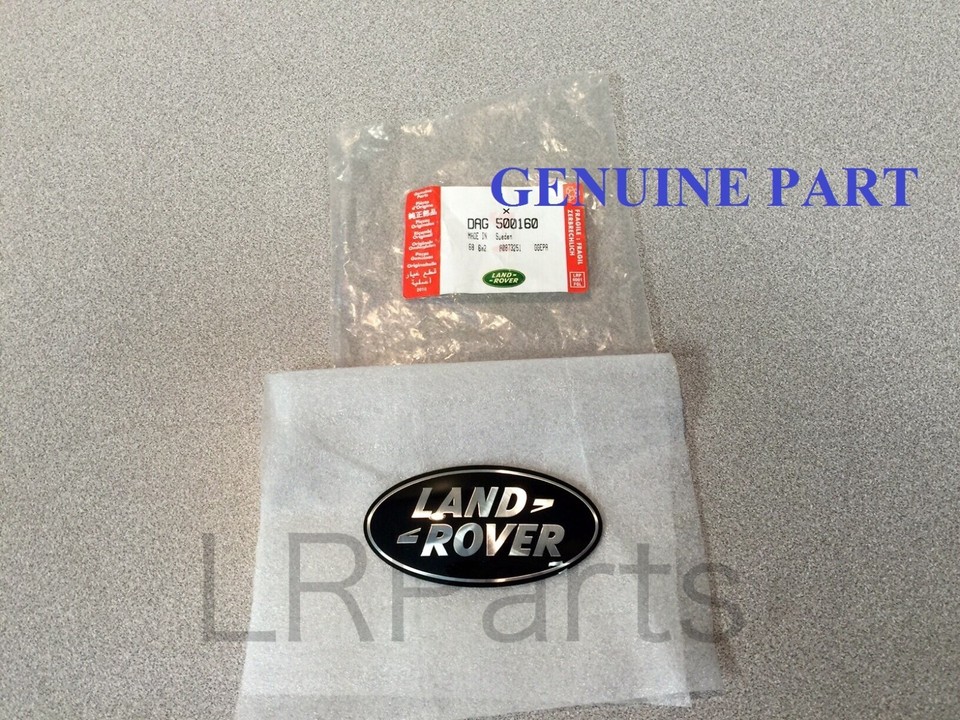 LAND ROVER LR3 & LR4 Rear Door Handle Cover Oval Badge in Black ...
