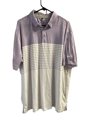 Anderson Ord Purple Striped Performance Golf Polo XXL | eBay